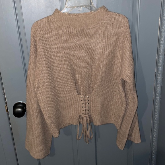Urban Heritage | Sweaters | Sweater With Corset Detail | Poshmark